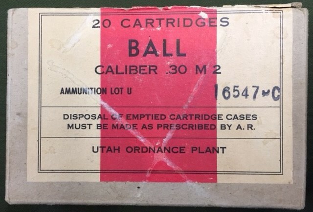 UTAH ORDNANCE WWII CAL. .30 NEW REPLICA 20 ROUND AMMO BOXES-3 LABEL ...