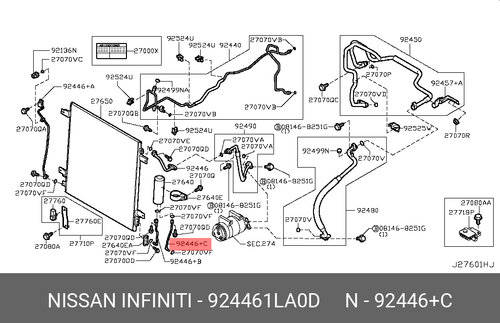 Genuine OE Pipe Cooler 924461LA0D , 92446-1LA0D | eBay.de