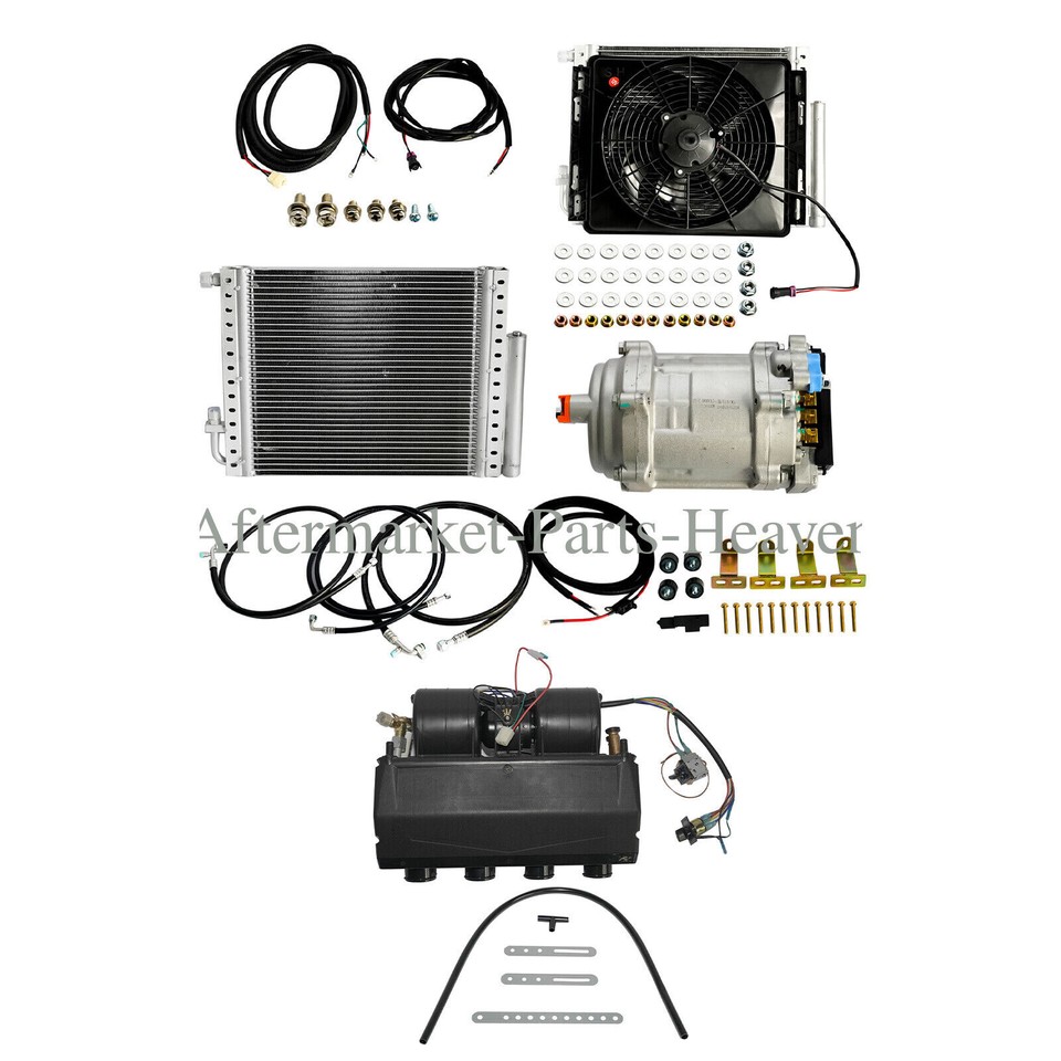 12V Underdash Universal Air Conditioner Kit Cooling Evaporator A/C Unit ...