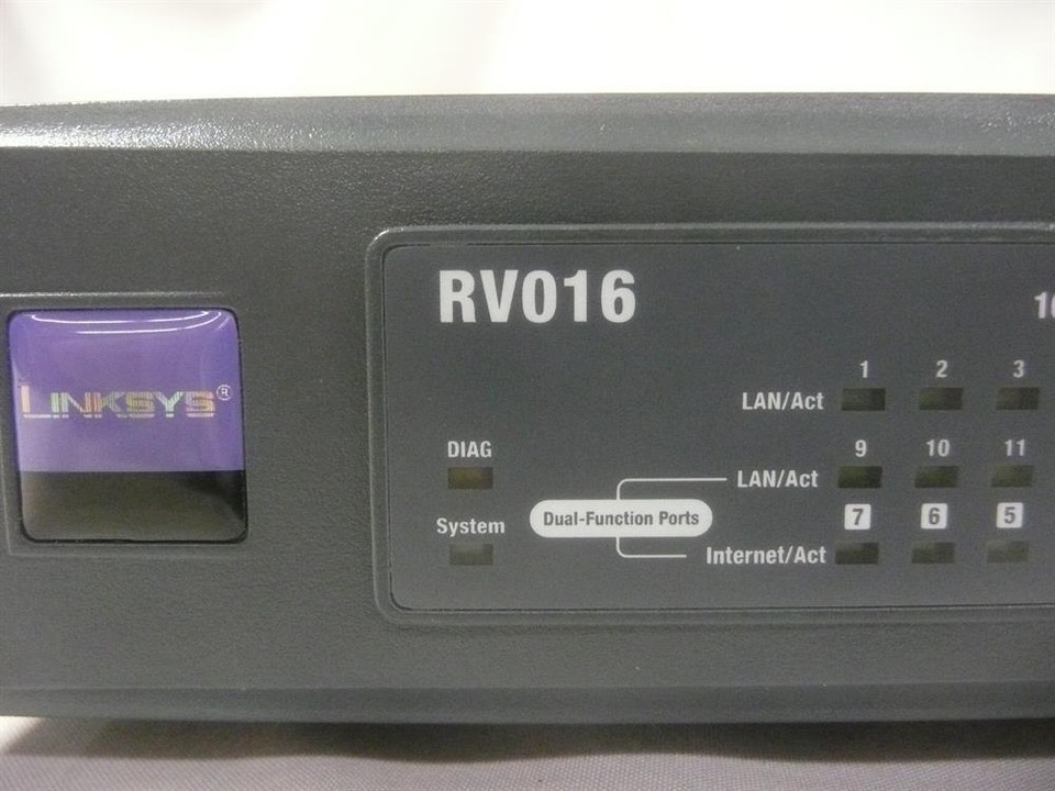 Cisco Linksys RV016 Multi-WAN VPN Router | eBay