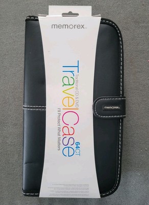 NEW Memorex 64 Count CD DVD Blu-Ray Disc Travel Carry Case Storage Soft ...