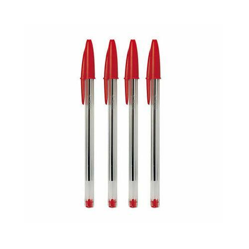 5X BIC CRISTAL Pens Medium Ball Pens Original Crystal Biros In Black ...