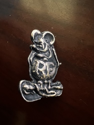 Rat Fink Pin Vintage Ed Roth Mechanic Shirt Hat Badge Classic Hot Rat ...