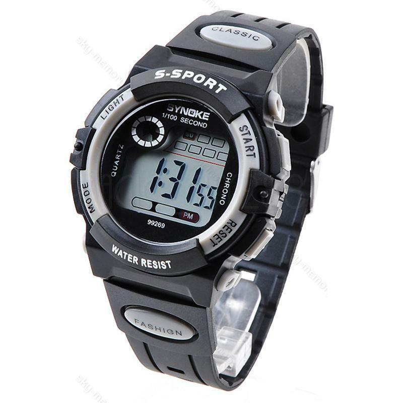 Kids Digital Electronic Watch Waterproof Children Boys Girls Sports LED ...