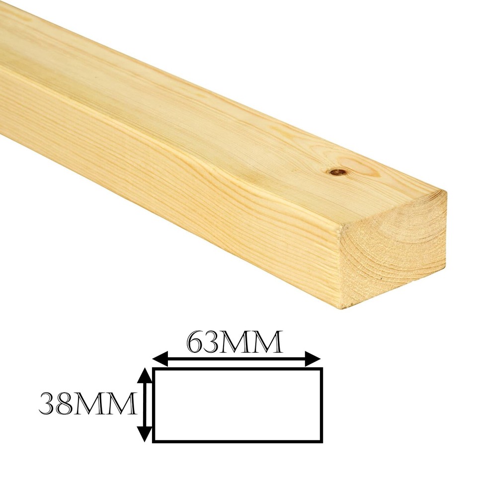CLS Timber 3x2 4x2 Studwork 50x75 50x100 mm Wood Wall Studding Framing ...