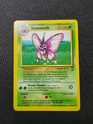 Pokémon TCG Venomoth Base Set 2 31/130 Holo Unlimited Rare | eBay