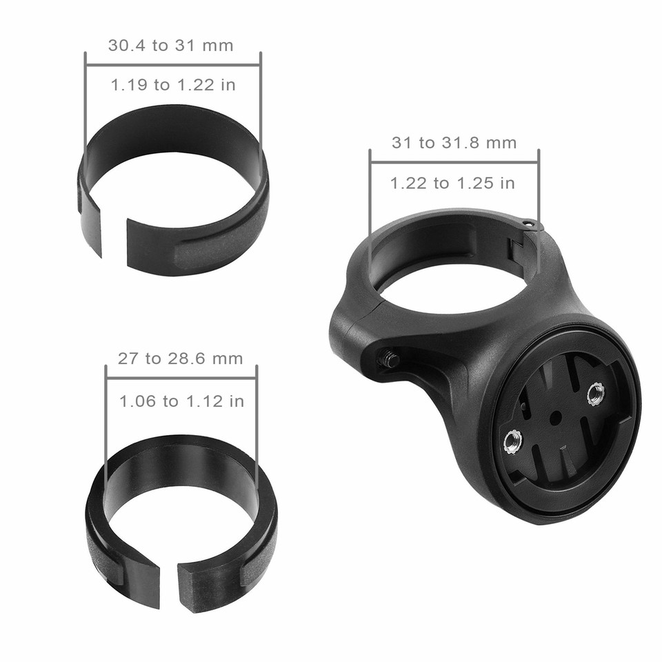 Garmin Varia Round Seat Post Quarter-Turn Mount Varia Radar Road Bike ...