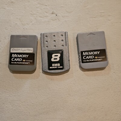 playstation 1 & 2 memory card lot | eBay