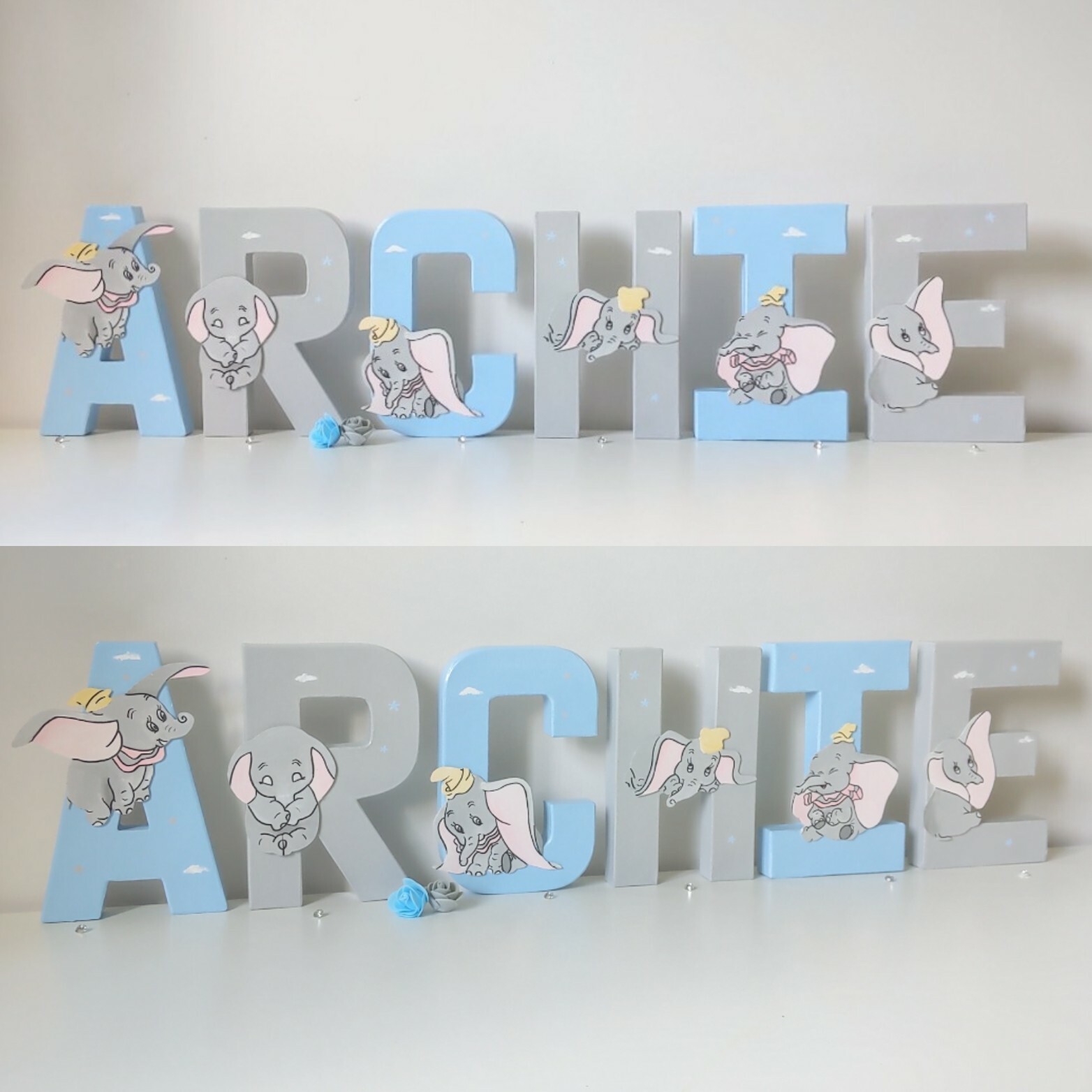 Dumbo Simba Letters Baby Nursery Wall Art Decor Children’s Gift boy ...