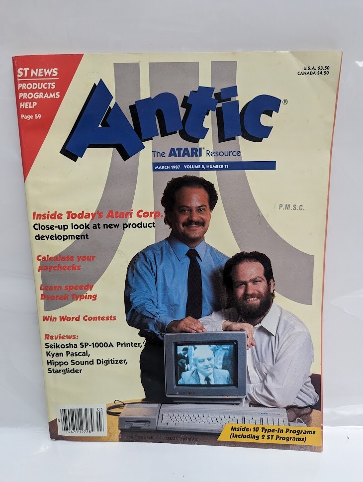 Atari, Resource Antic Magazine, March 1987 Volume 5 Number 11 Book | eBay