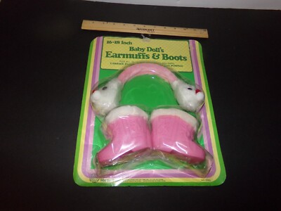 CABBAGE PATCH KIDS DOLL EAR MUFFS AND PINK BOOTS replacement | eBay
