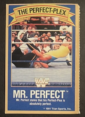 1991 GOLD BOND GOOD HUMOR ICE CREAM WWF THE PERFECT-PLEX POOR CREASE MR ...