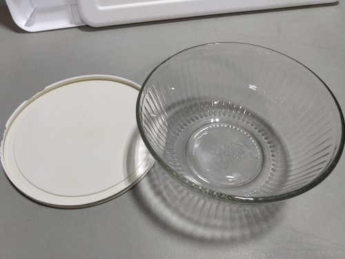 Pyrex Cup Ribbed Clear Bowl with Lid | eBay
