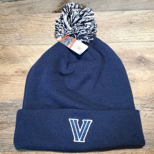 Villanova Wildcats Pom Pom Knit Hat Cap NCAA Licensed Navy Blue NEW | eBay