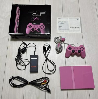 【TESTED】Sony PlayStation 2 PS2 Pink Console System SCPH-77000 + Box Set ...