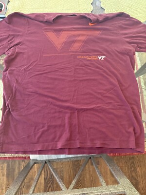 Virginia Tech Nike Maroon tee shirt | eBay
