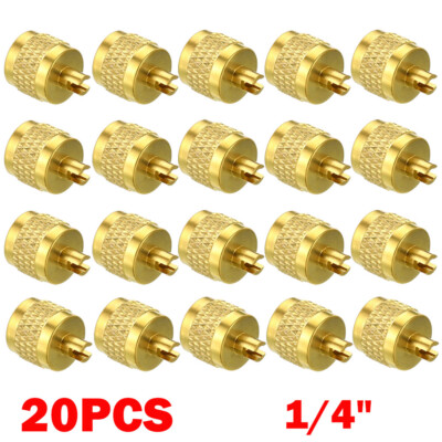 20x 1/4" For Sae Service Access Valve Caps Refrigeration Service Valve ...