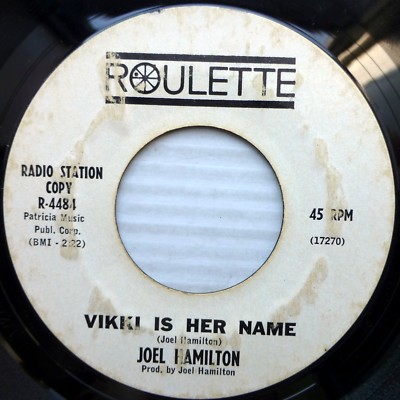 Joel Hamilton TEEN bopper strong vg PROMO 45 VIKKI IS HER NAME / CAN'T ...
