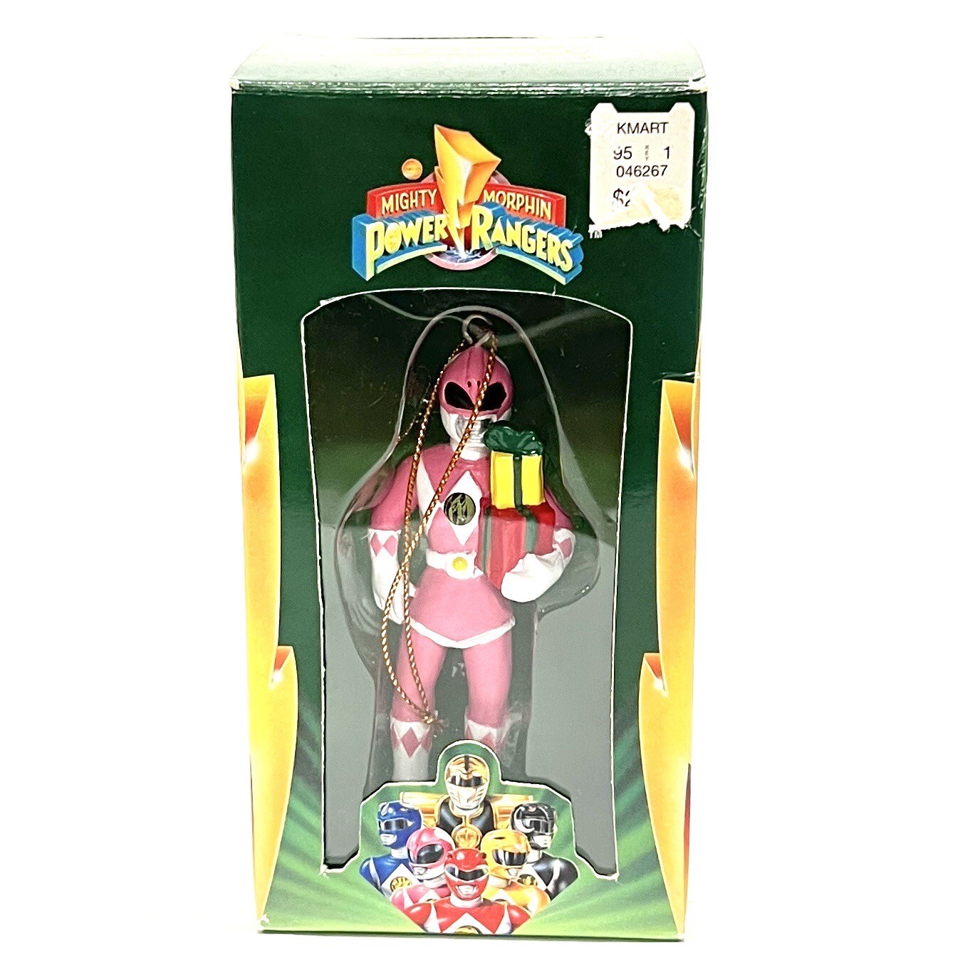 PINK RANGER MIGHTY MORPHIN POWER RANGERS Christmas Ornament In Box 1995 ...