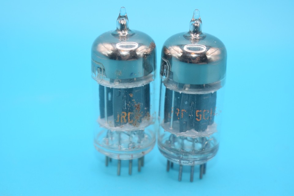 Match Pair - RCA JRC 5814a Vintage Audio Tubes - 3 Mica Blk Plt - TV7 ...