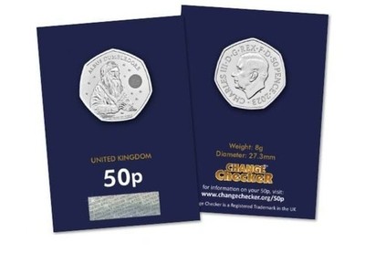 2023 UK 50p BU Coin Harry Potter Professor Albus Dumbledore Change ...