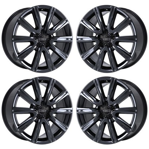 18" AUDI A6 PVD BLACK CHROME WHEELS-C RIMS FACTORY OEM 58895 EXCHANGE ...