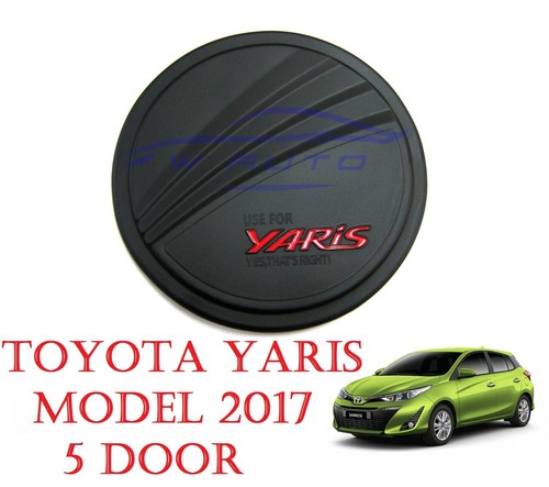 MATTE BLACK FUEL CAP OIL TANK COVER FOR TOYOTA YARIS VITZ HATCHBACK ...
