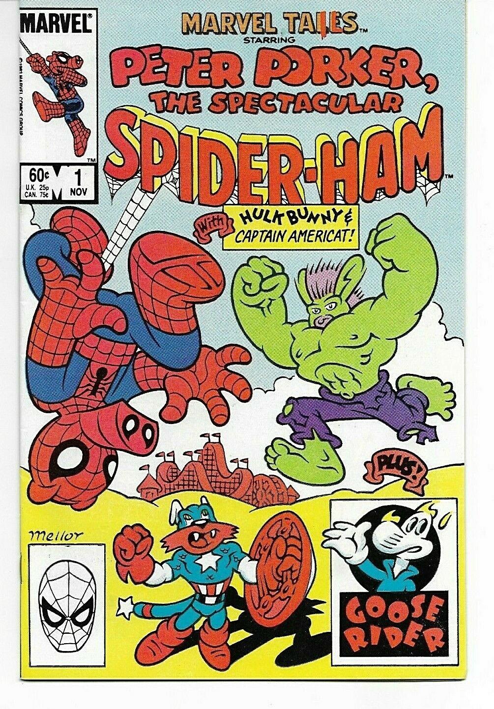 MARVEL TAILS PETER PORKER THE SPECTACULAR SPIDER-HAM 1 1989 VERY FINE ...
