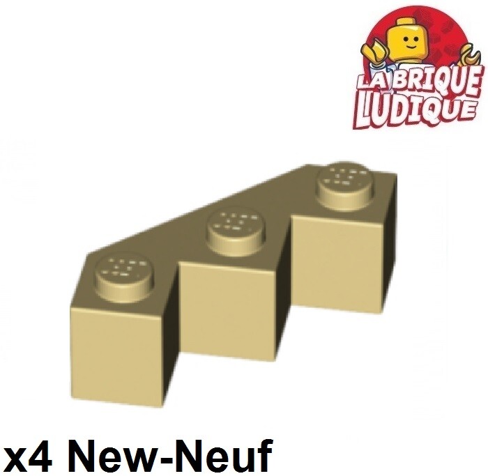 Lego 4x Brick Modified 3x3 FACET Angled Corner Beige/Tan 2462 New | eBay