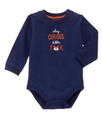 GYMBOREE Woodland Tail Baby Boys Nwt Stay Curious Little Fox Bodysuit 0 ...