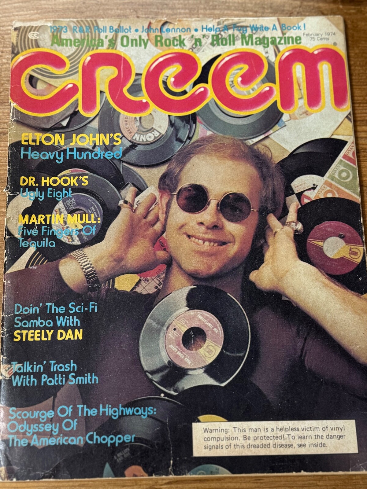 Creem Magazine February 1974 Elton John Dr Hook Steely Dan | eBay