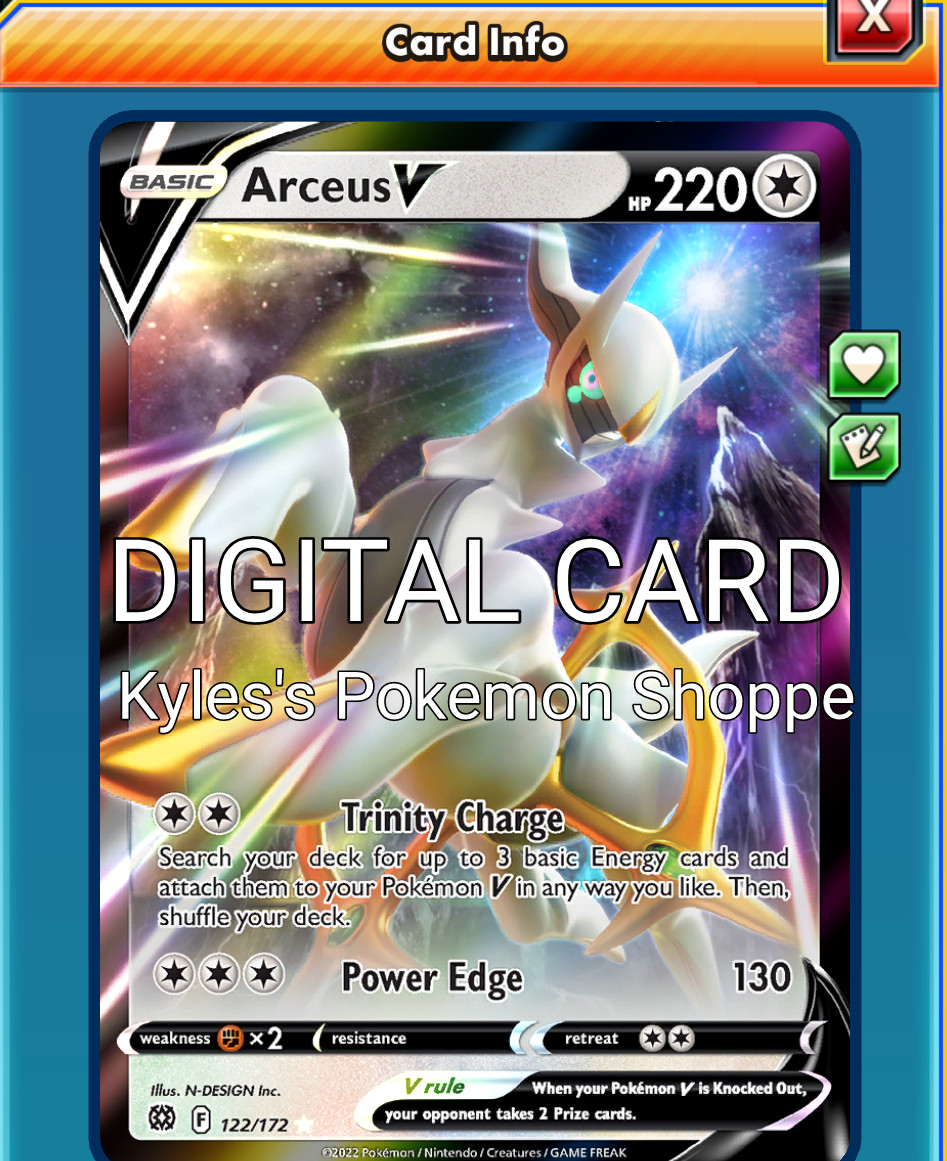 Pokemon Mega Arceus Ex
