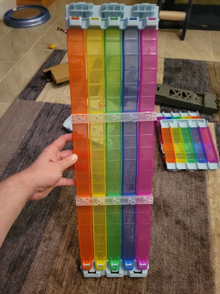 Hot Wheels Mario Kart Rainbow Road Playset Replacement Part LONG Bumpy ...