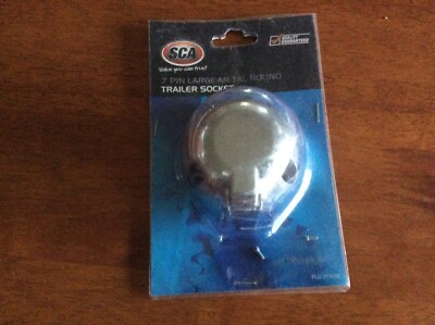 SCA 7 Pin Large Metal Round Trailer Socket NEW | eBay