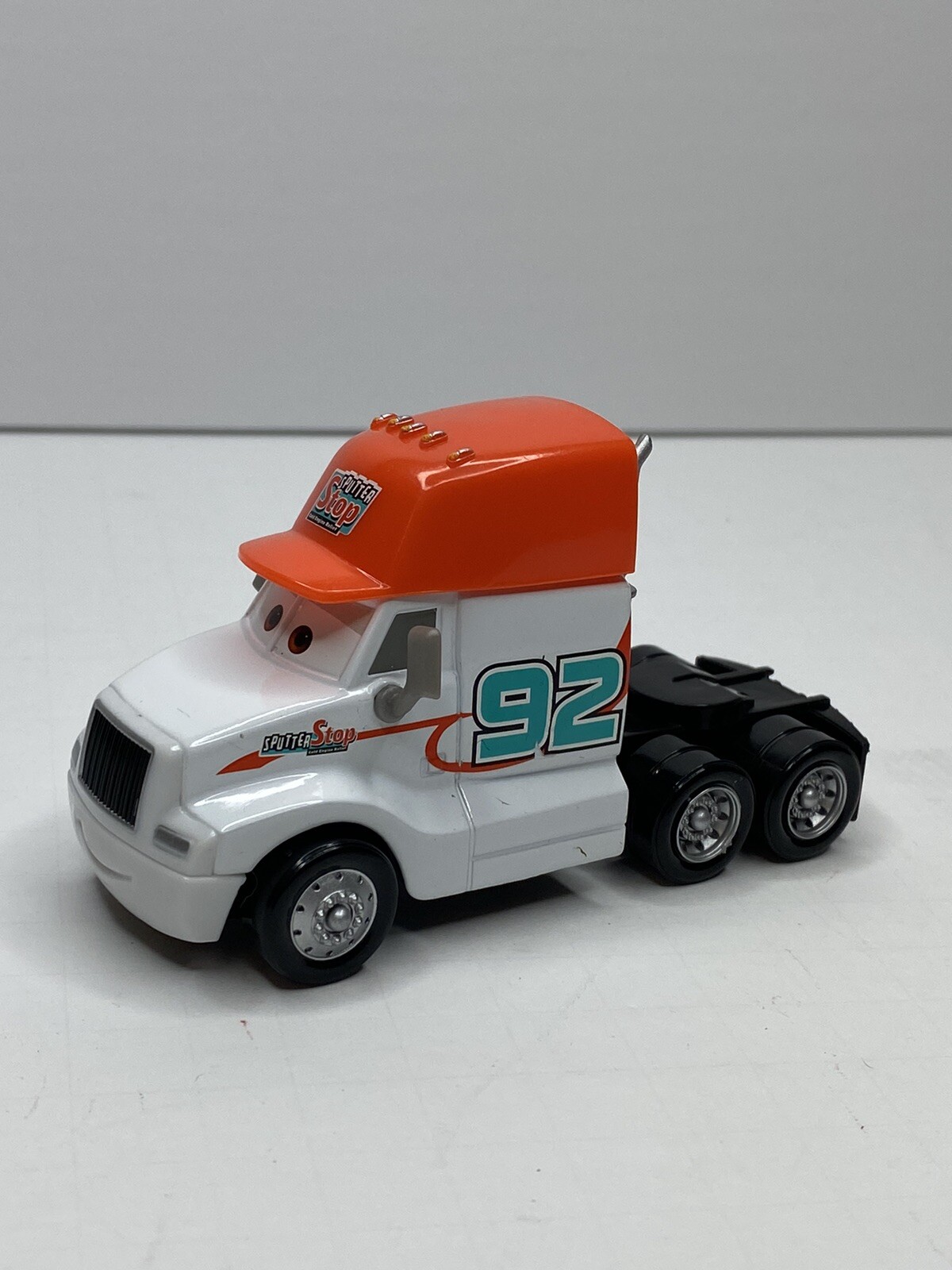 Disney Pixar Cars DELUXE DAN HAULIN SPUTTER STOP #92 DINOCO 400 DWB12 ...