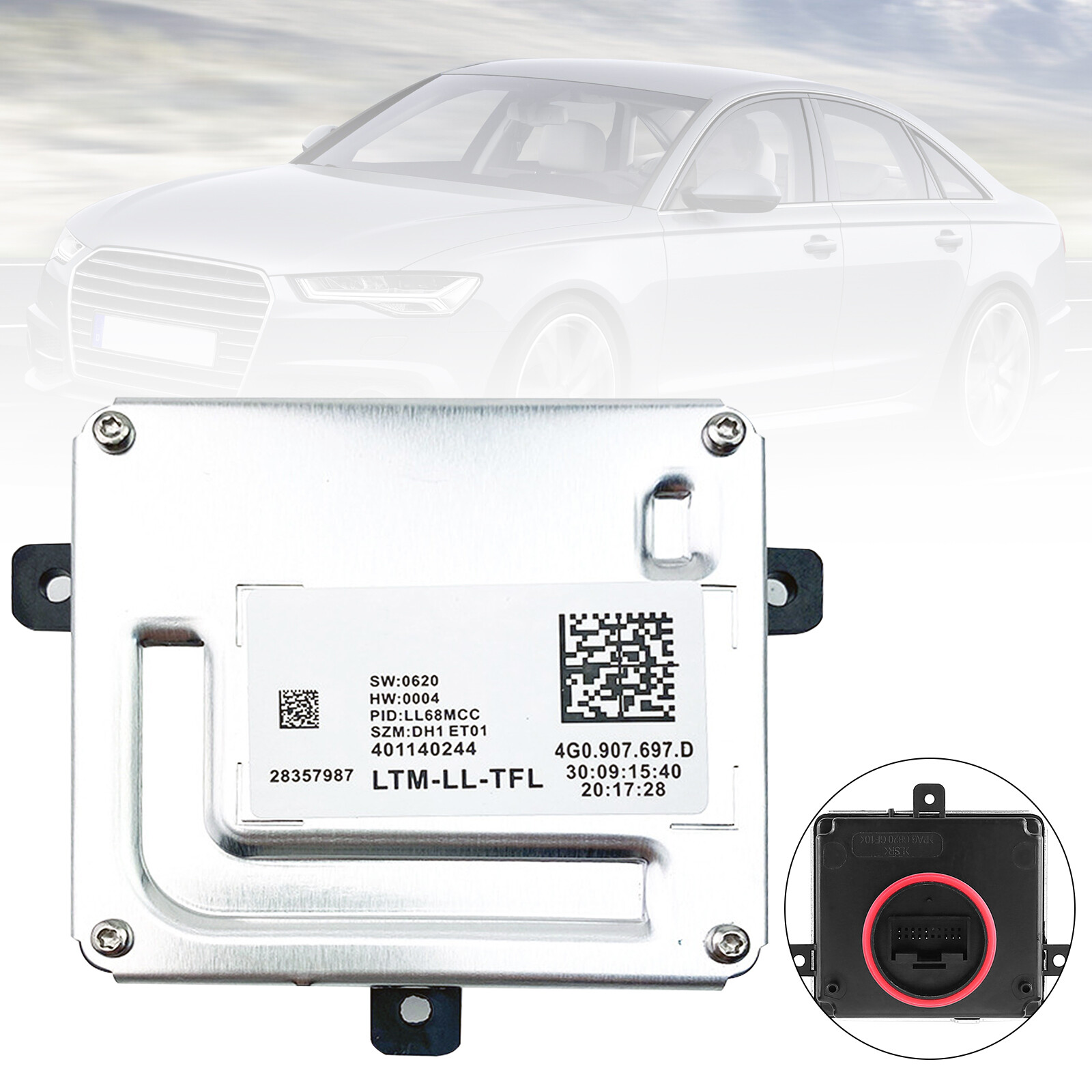 Daytime Running Light Module DRL Control Ballast 4G0907697D For Audi A4 ...