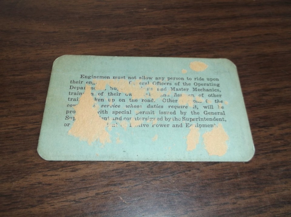 1931 DL&W DELAWARE LACKAWANNA AND WESTERN EMPLOYEE ENGINE PASS #2291 | eBay