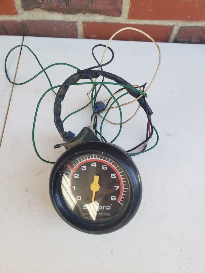 Vintage Sunpro 8K RPM Tachometer Hot Rod | eBay