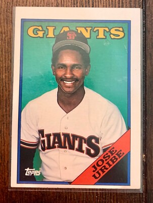 Jose Uribe 1988 Topps - #302 ERROR CARD | eBay
