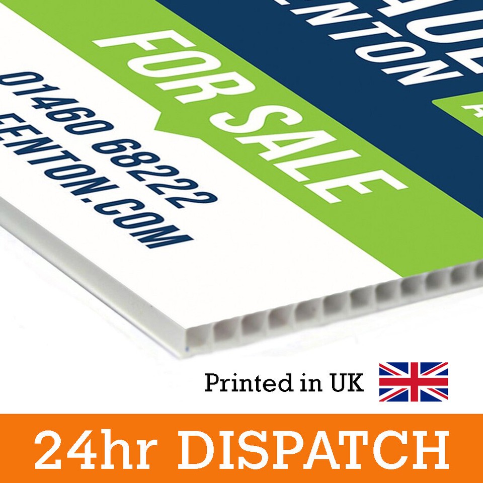 A4 Correx Signs - Printed Colour A4 Correx Board, Lamp Post Sign - FREE ...