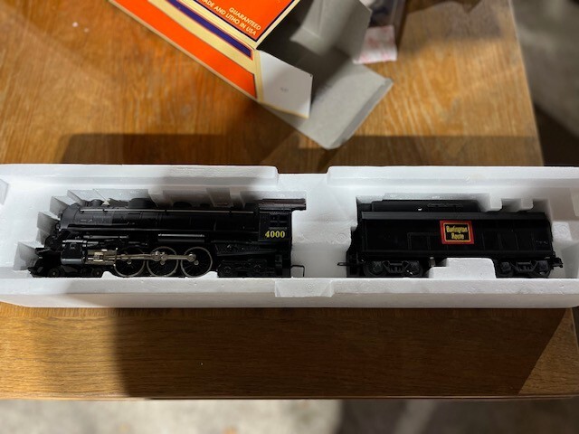 Lionel Burlington Steam Freight set. Original set and engine/car/track ...