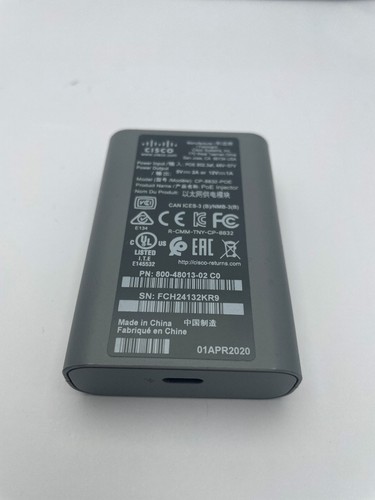 Cisco 800-48013-02- C0 Conference Phone Adapter USB Type C power over ...