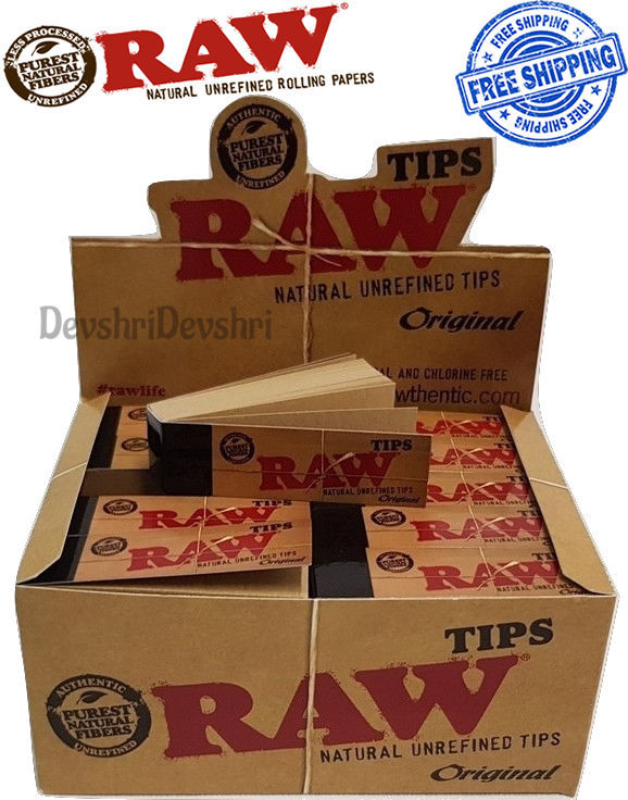 Genuine RAW Rolling Paper Roach Filter Tips Original / Roach Book ...