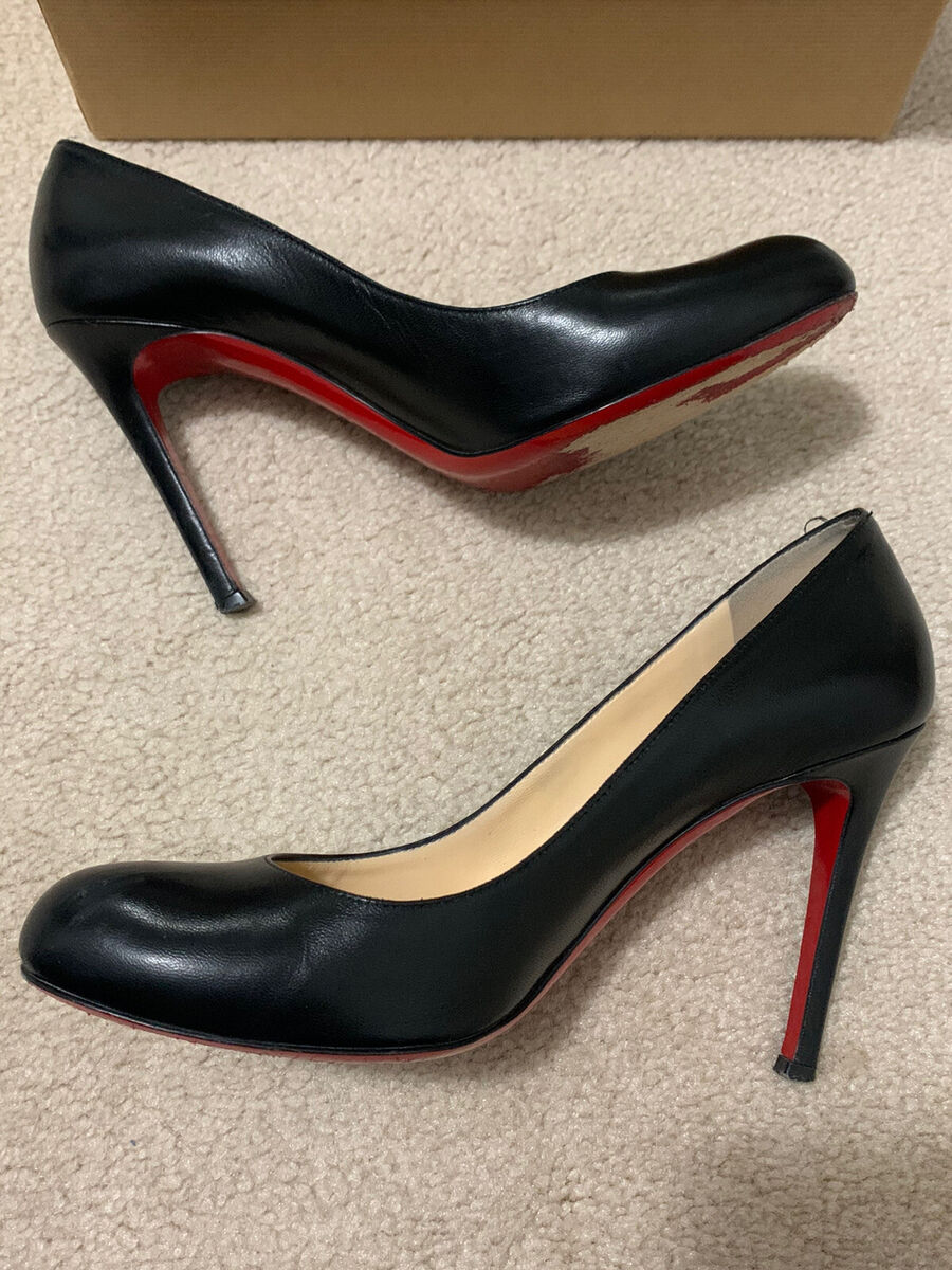 CHRISTIAN LOUBOUTIN - Simple Pump 100 - Size 38.5 - Black CHRISTIAN LOUBOUTIN - Simple Pump 100 - Size 38.5 - Black