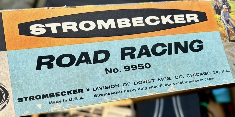 Vintage Strombecker Road Racing Slot Car Set 1/32 Scale Model Racer ...