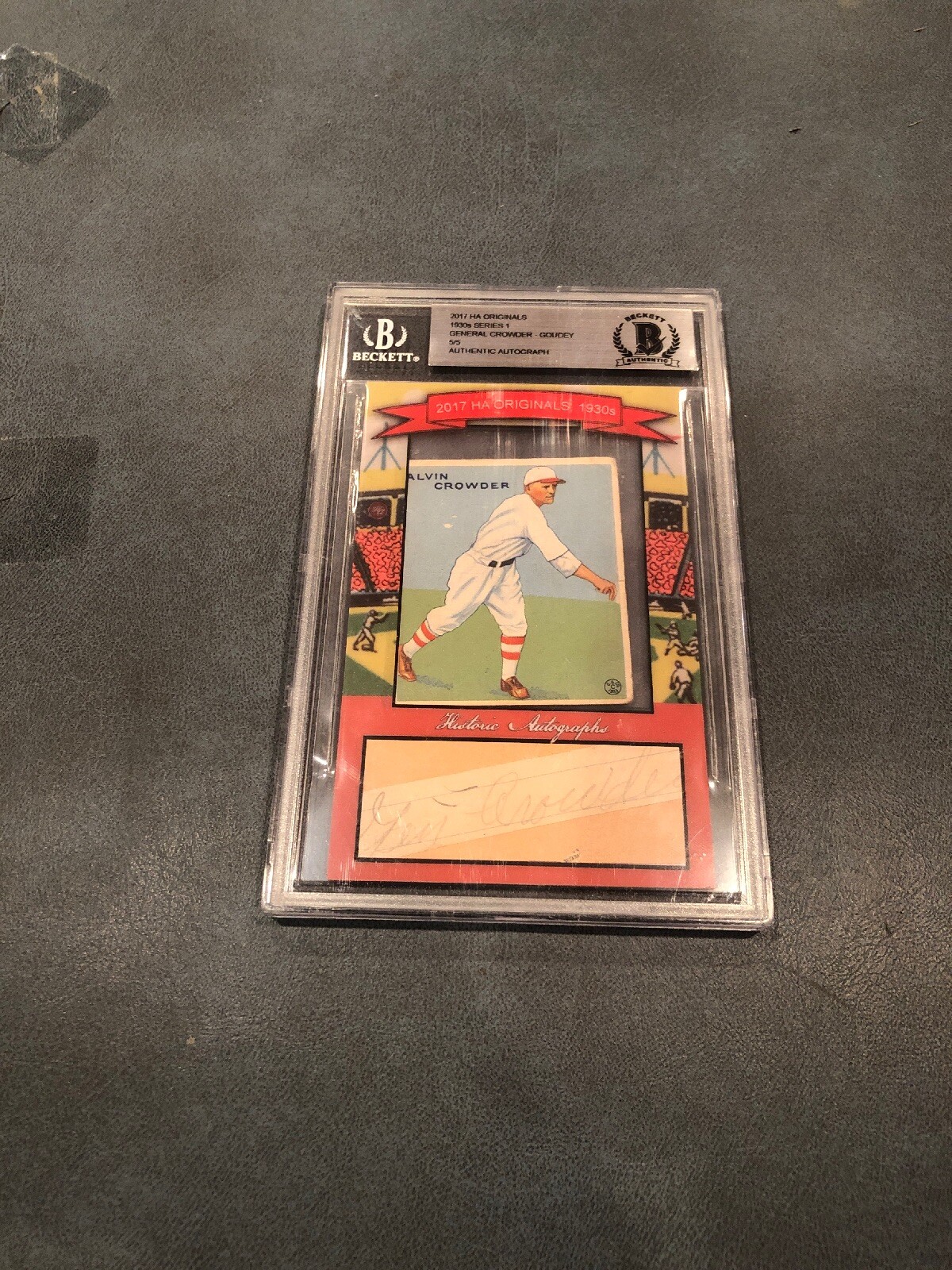 General Crowder 5/5 2017 Historic Autographs Originals 1930s Series 1 ...