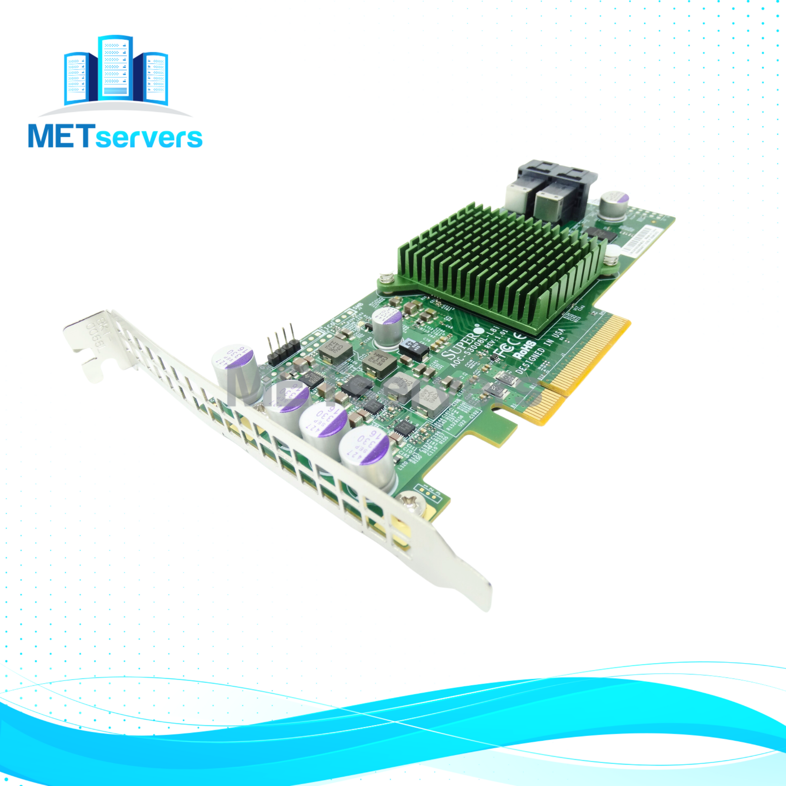 AOC-S3008L-L8I SuperMicro 12GB/s 8-Port SAS-3 PCIe RAID Controller Rev ...