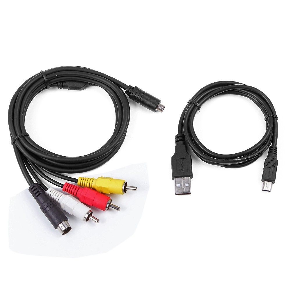 AV A/V TV Video +USB Data Cable Cord For SONY Handycam DCR-SR38/e DCR ...