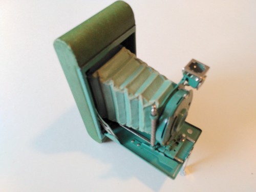 Vintage 1930s Kodak Petite Art Deco Camera - Original Bellows - Green ...
