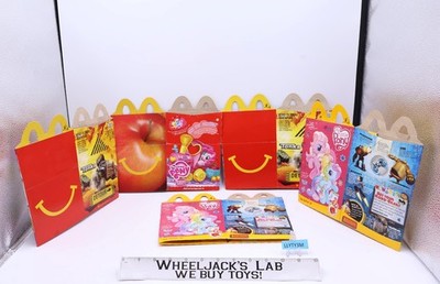 Lot of 5 McDonald's Happy Meal Boxes My Little Pony 2009 2011 2012 ...